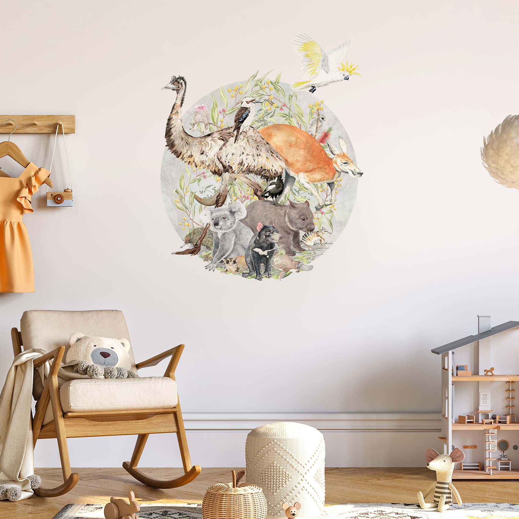 Beauty Rich & Rare Australian Animals wall decal – Rolling Panda