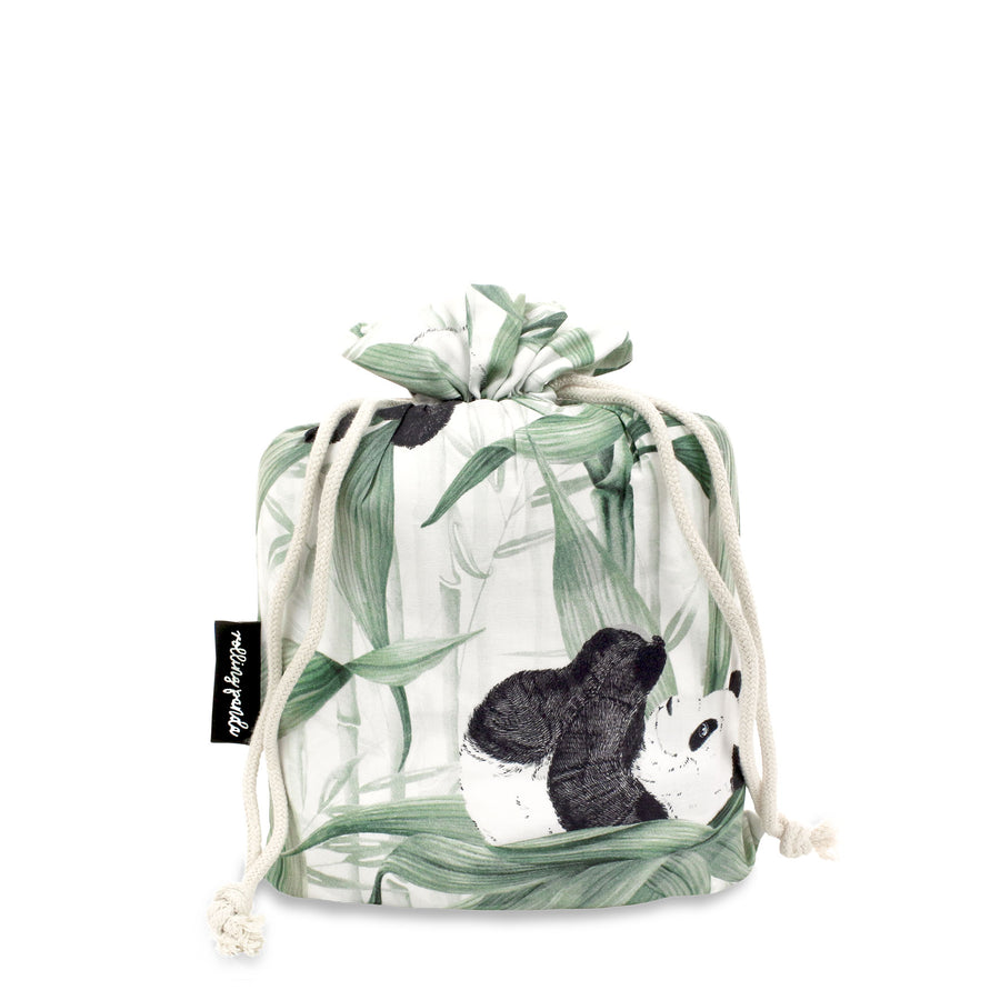 Kids Panda Cotton Quilt Cover Set | Rolling Panda | Kids Bedding