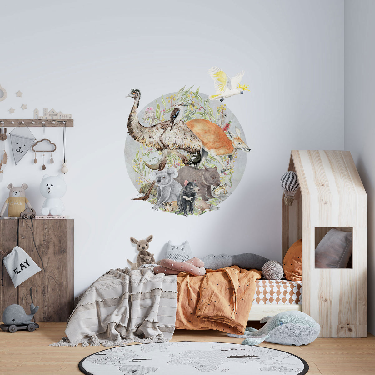 Beauty Rich & Rare Australian Animals wall decal – Rolling Panda